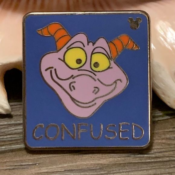 Disney | Jewelry | Disney Figment Confused Emotions Pin Hidden Mickey ...